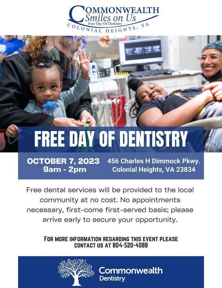 Smiles on Us, Commonwealth Dentistry (Commonwealth Dentistry - Colonial Heights), 7 October 2023 ...