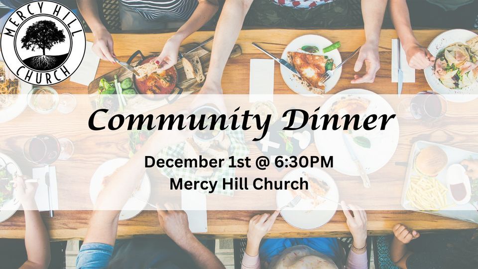 Community Dinner, Mercy Hill Church, Goffstown, 1 December 2023 ...