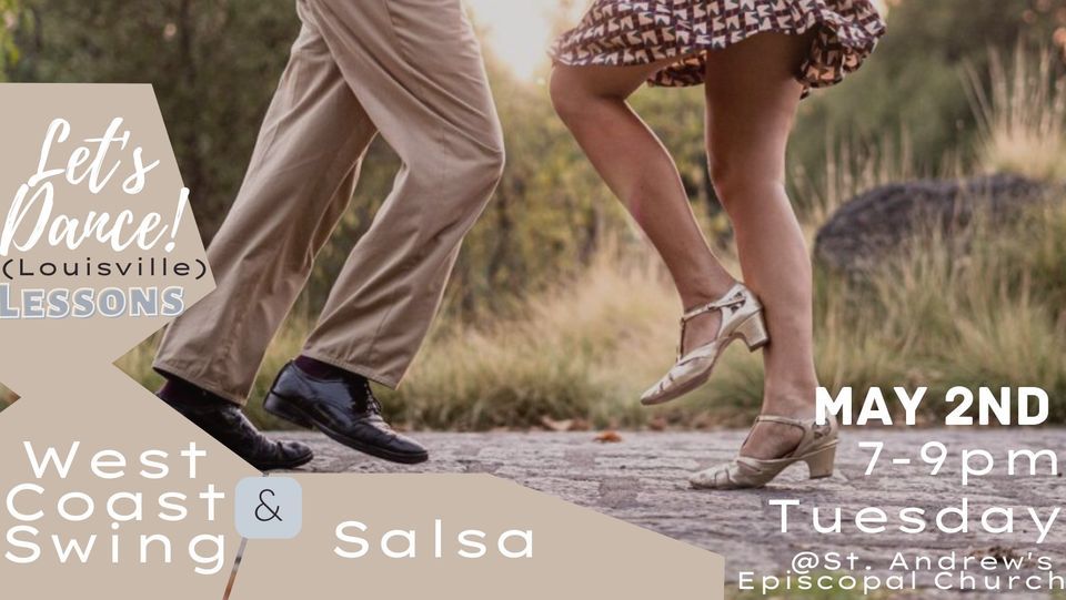 7-9pm, 2 Lessons in 1 Class: West Coast Swing & Salsa- TUESDAY 5/2/23 ...