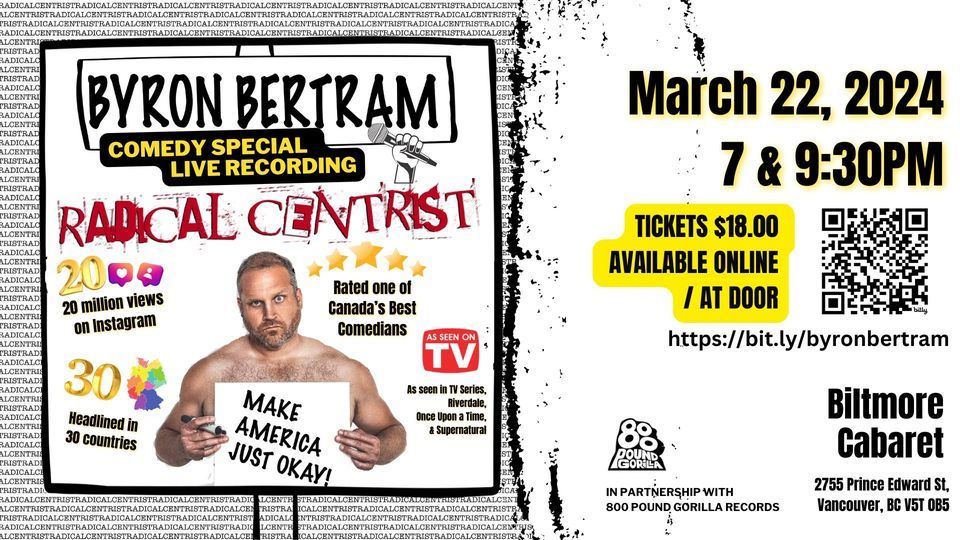 Byron Bertram "Make America just okay" comedy special filming, 2755 ...