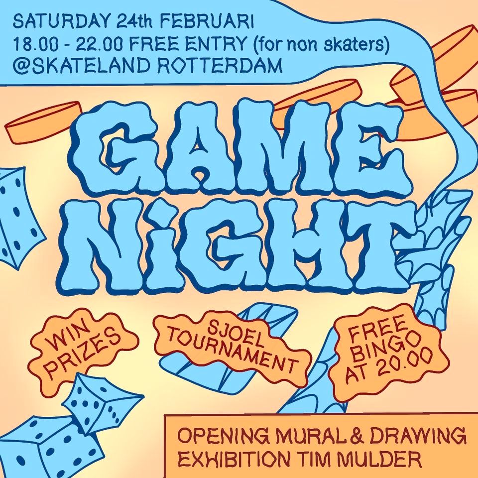 TIM MULDER EXPO OPENING & GAME NIGHT, Skateland Rotterdam, 24 February ...