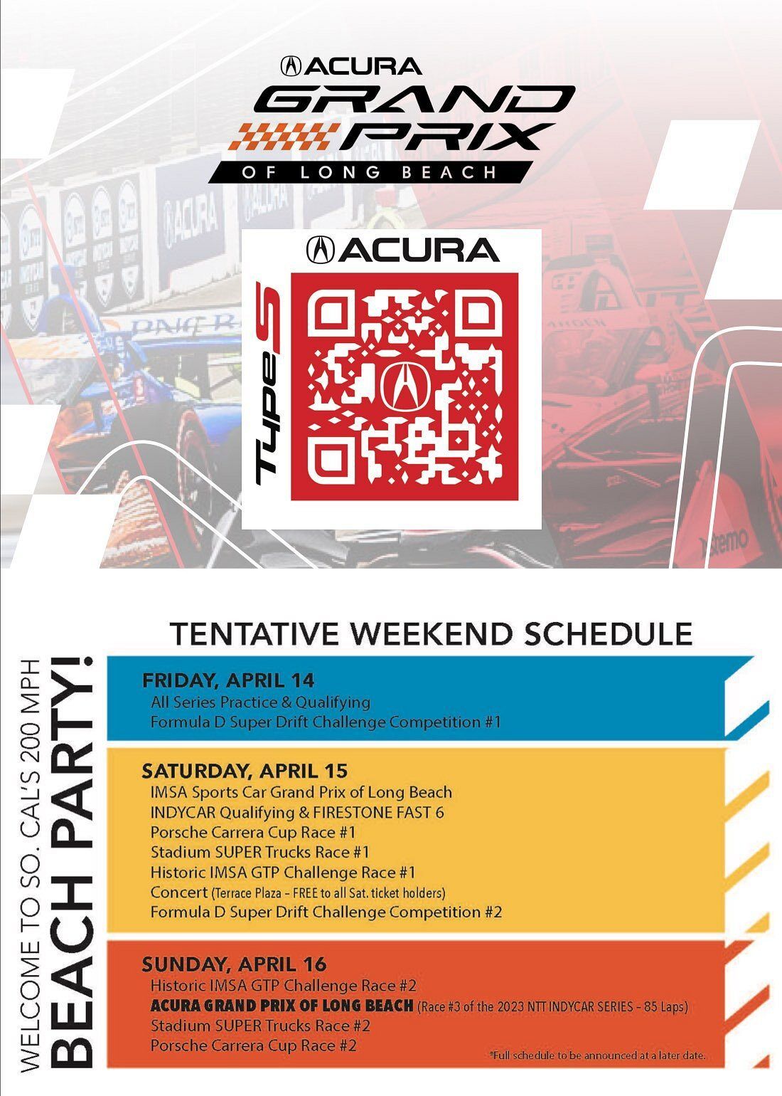 Acura Grand Prix of Long Beach - 3 Day Pass, Long Beach Road Course ...