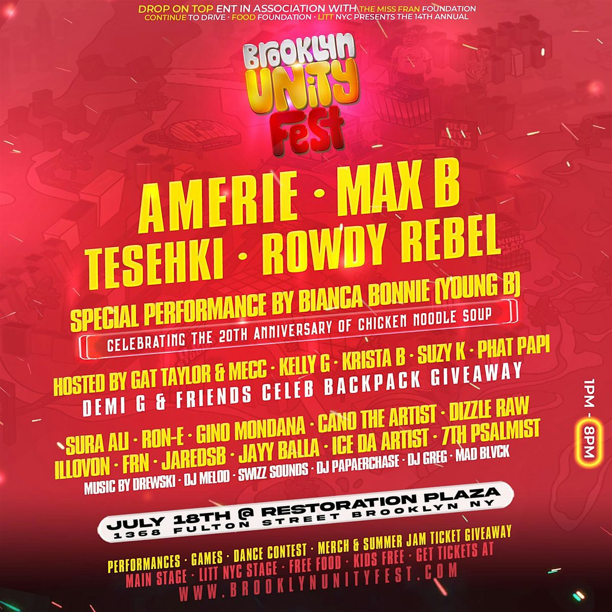Brooklyn Unity Fest, Restoration Plaza, Brooklyn, 18 July 2026 | AllEvents
