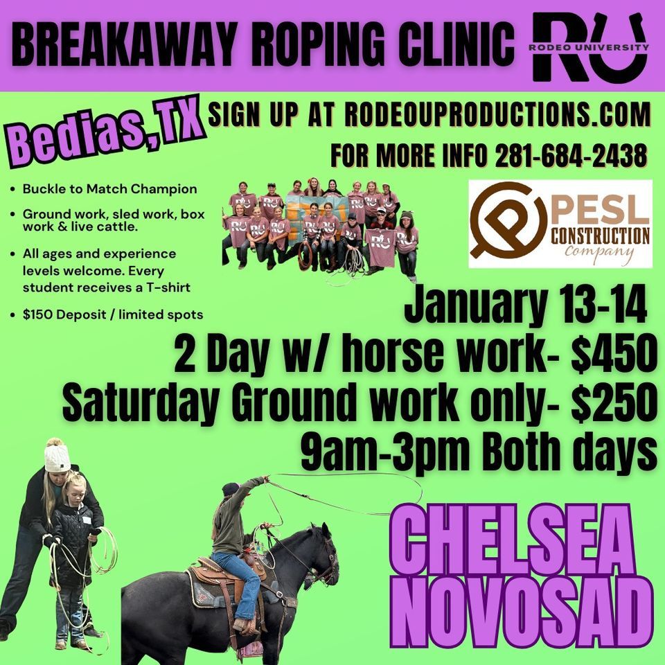 Breakaway Roping Clinic- Bedias,Tx -Rodeo University , Bedias, Texas ...