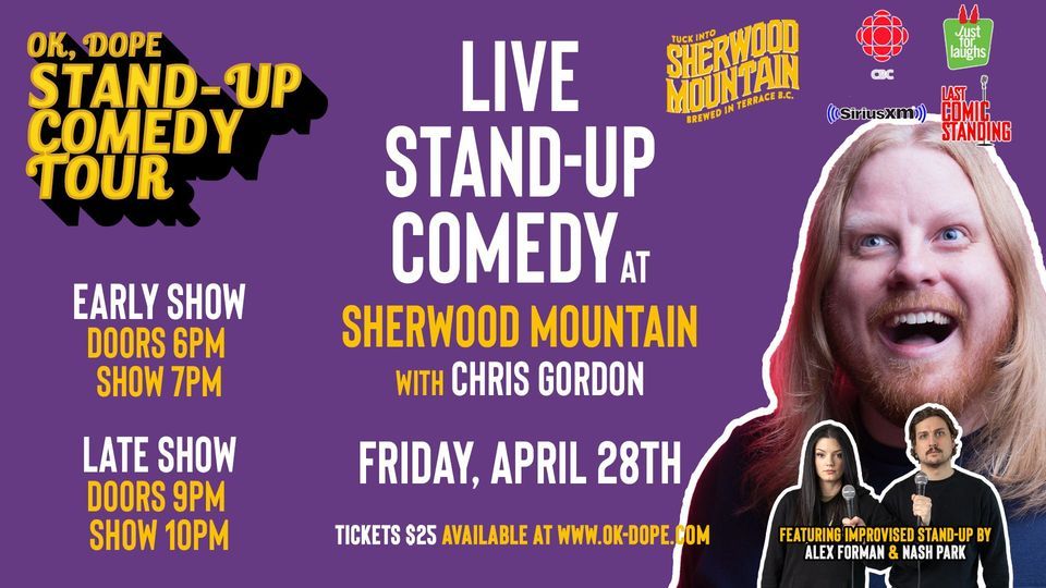 The OK, DOPE Stand-up Comedy Tour live at Sherwood Mountain Brewhouse ...