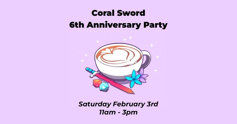 Coral Sword 6 Year Anniversary, Coral Sword, Houston, 3 February 2024 ...
