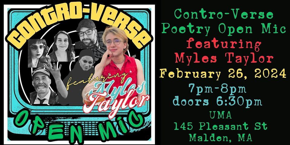 Contro-Verse Open Mic, 145 Pleasant Street,Malden,02148,US, 26 February ...