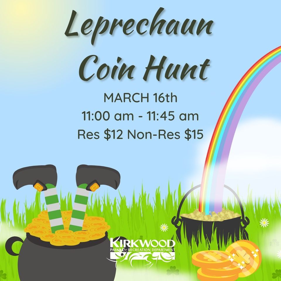 Leprechaun Coin Hunt, Kirkwood, MO Parks and Recreation, Des Peres ...