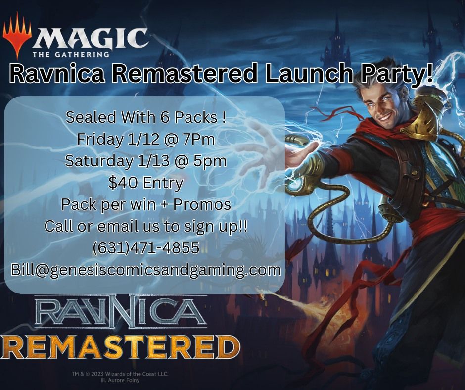 Ravnica Remastered Launch Party!, Genesis Comics and Gaming, Ronkonkoma ...