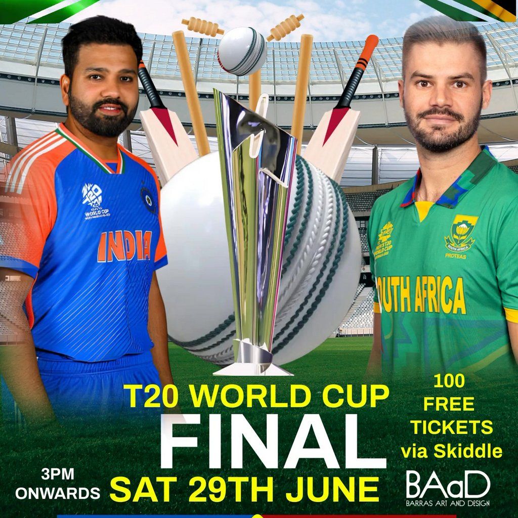 T20 Cricket WC Final: India vs SA (Outdoor Screening), Barras Art And ...