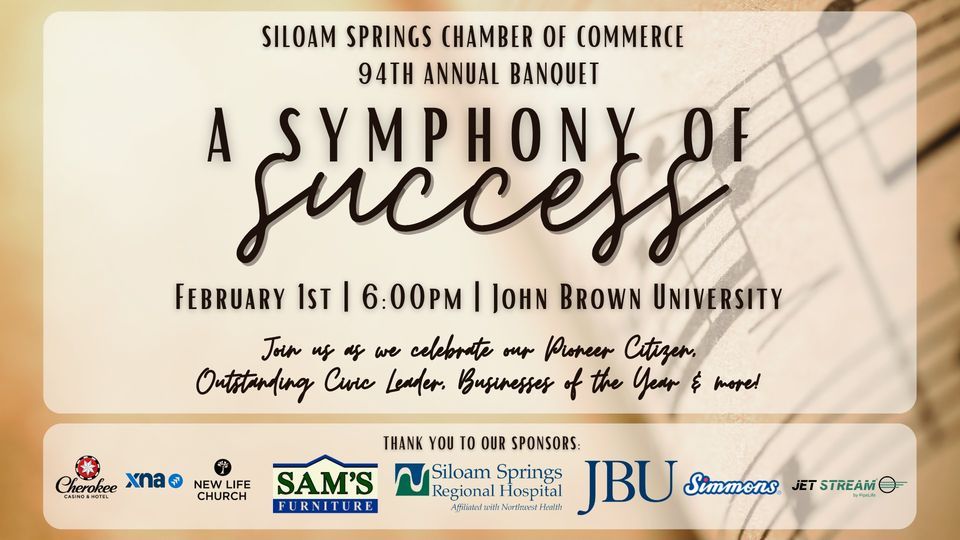 94th Annual Banquet - A Symphony of Success, John Brown University ...