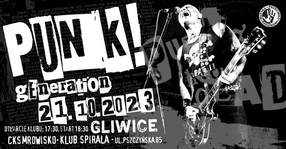 PUNK GENERATION 2023, Klub Studencki Spirala, Bytom, 21 October to 22 ...