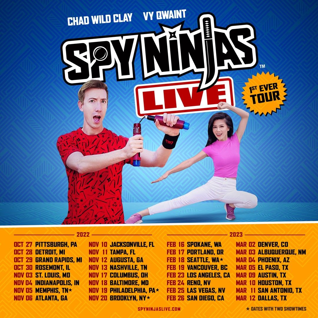 Spy Ninjas Live, Fabulous Fox Theatre - Atlanta, 25 May 2024 | AllEvents.in