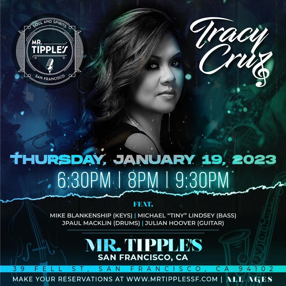 Tracy Cruz Quintet LIVE at Mr. Tipple’s (award-winning Jazz club), Mr ...
