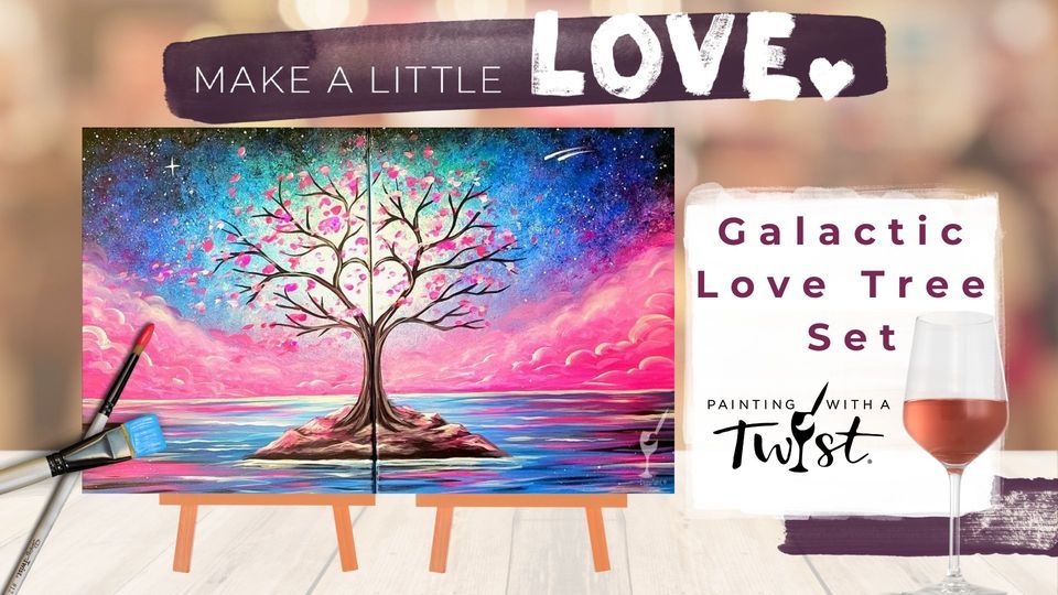 Galactic Love Tree Blacklight Paint party, Painting With A Twist - Powers, Colorado Springs ...