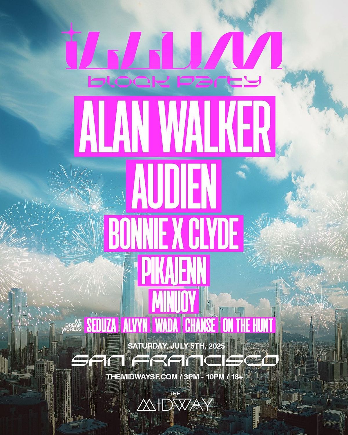 ILLUM Block Party - Alan Walker at The Midway - San Francisco, The ...
