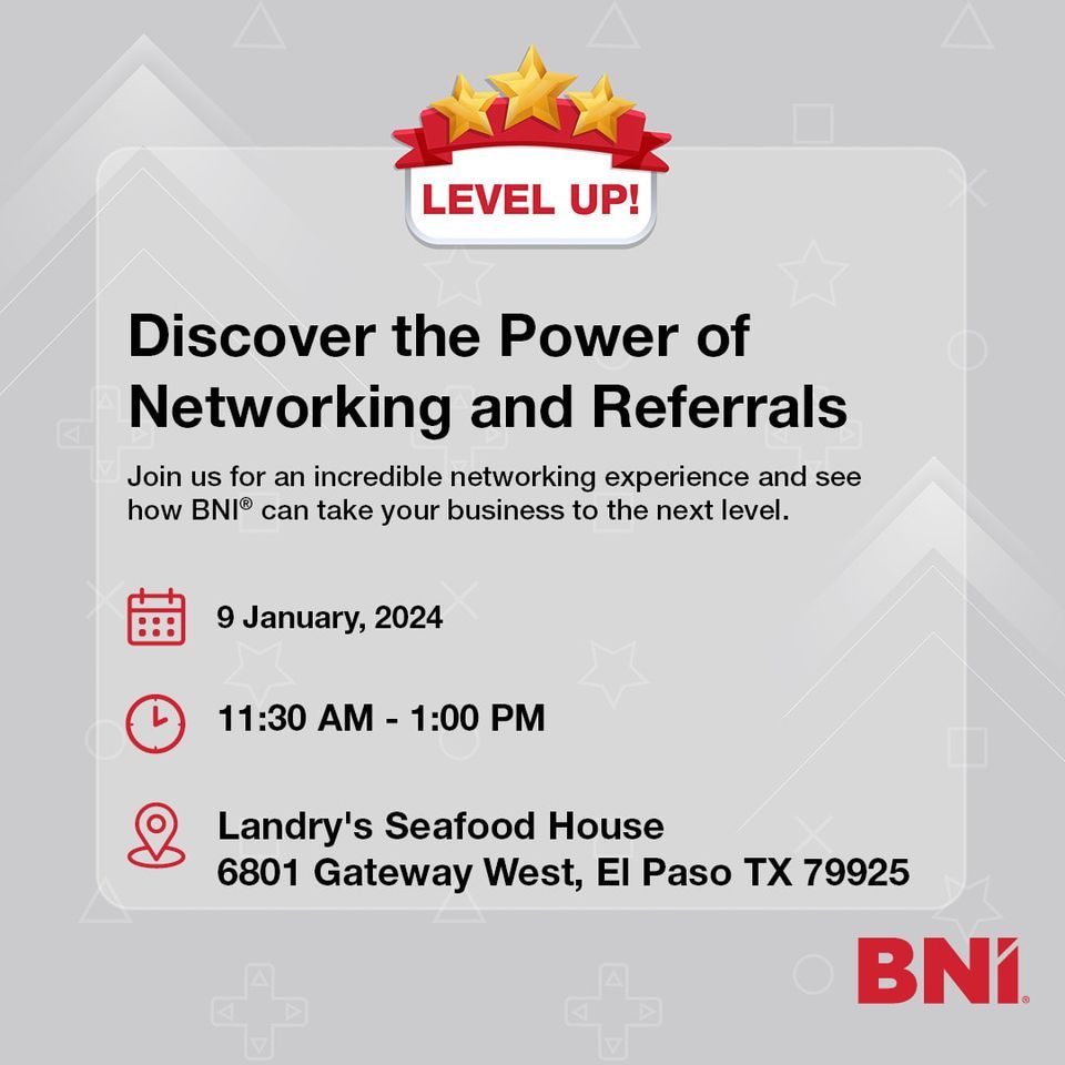 BNI Synergy Chapter Meeting, Landry's Seafood House (6801 Gateway Blvd ...