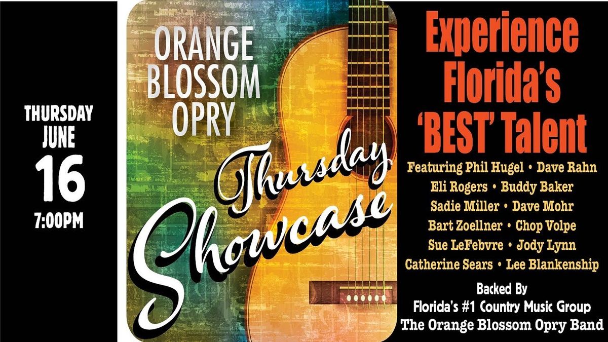 Orange Blossom Opry Showcase, Orange Blossom Opry, Weirsdale | AllEvents.in