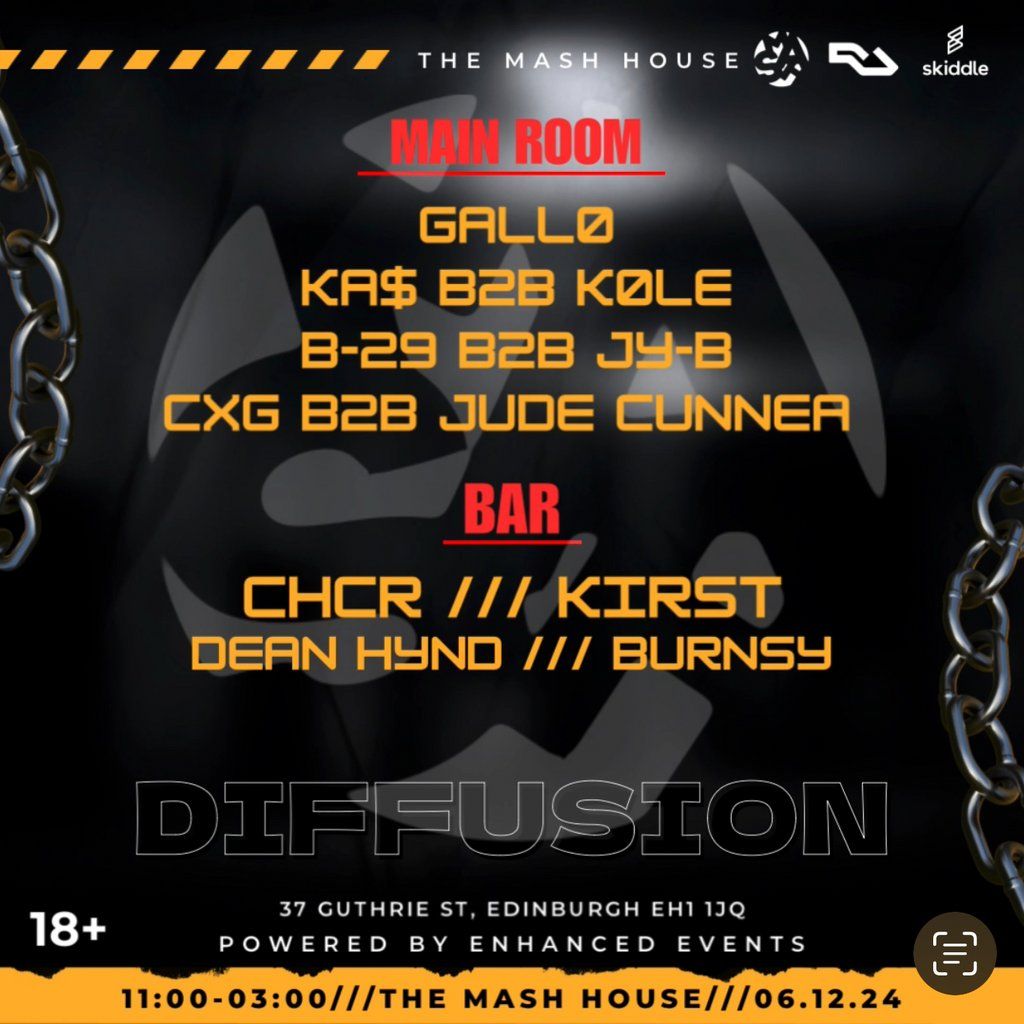 DIFFUSION Meets The Mash House, The Mash House, Edinburgh, 6 December ...