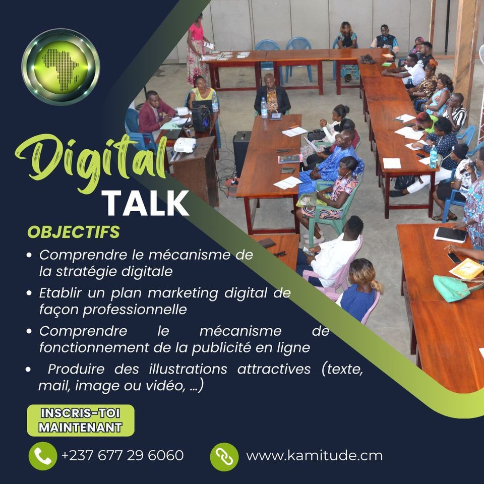 Digital Talk Session de Novembre, City Center Yaoundé, Douala, 15 November 2023 | AllEvents