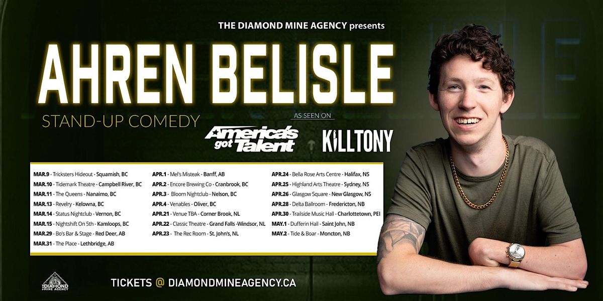Ahren Belisle (K*ll Tony / AGT) Live In Banff AB, Mel's MisSteak, Banff ...