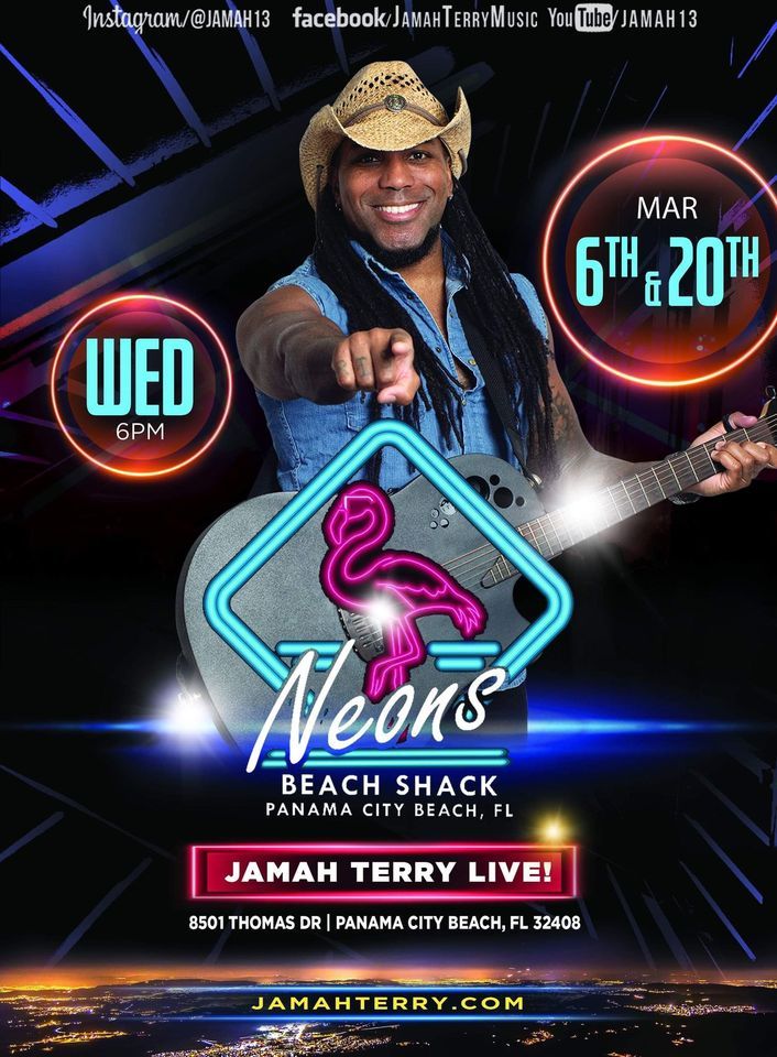 Jamah Terry Live on The Back Deck! , Neons Beach Shack, Panama City ...