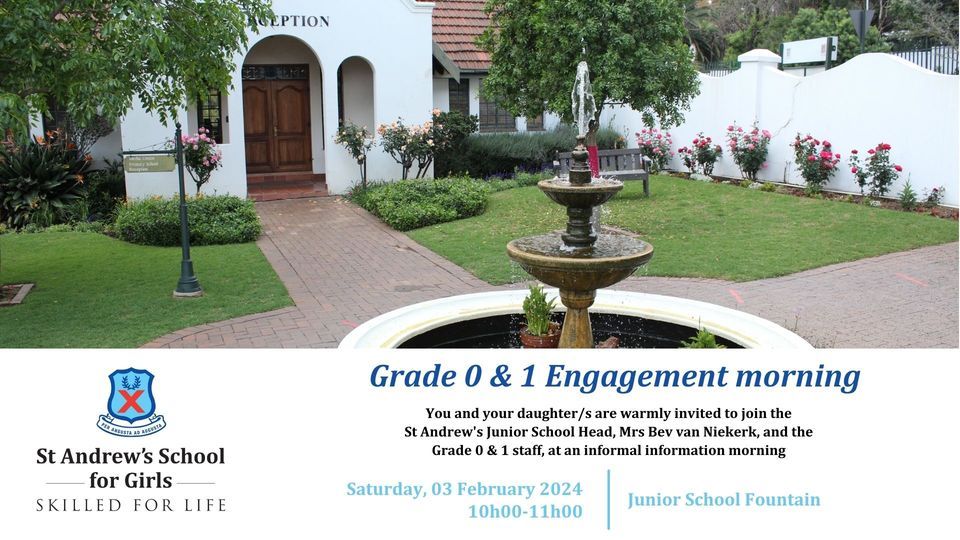Grade 0 & 1 Engagement morning, St Andrew's School for Girls ...