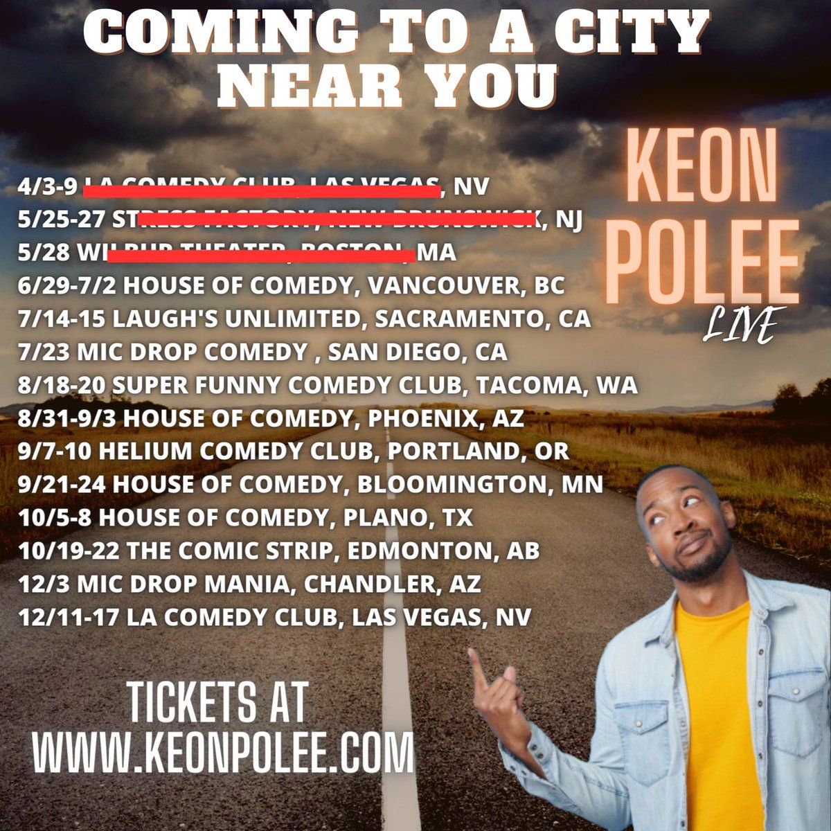 Keon Polee (Theater), Stardome Comedy Club, Hoover | AllEvents