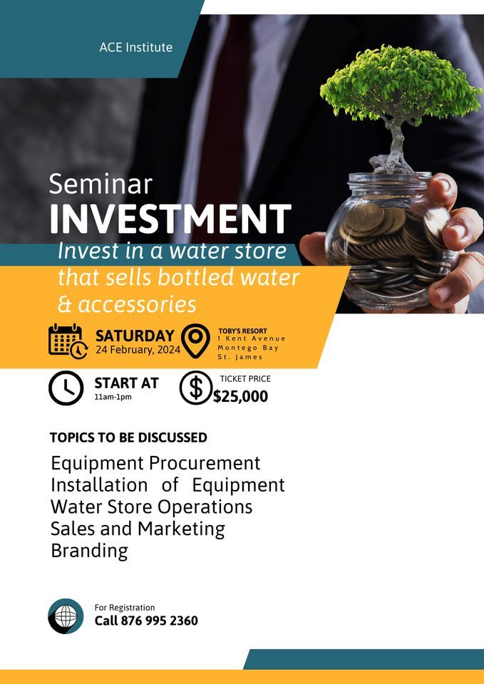 Water Store Investment Seminar , 29 Union Street, Montego Bay, Jamaica ...