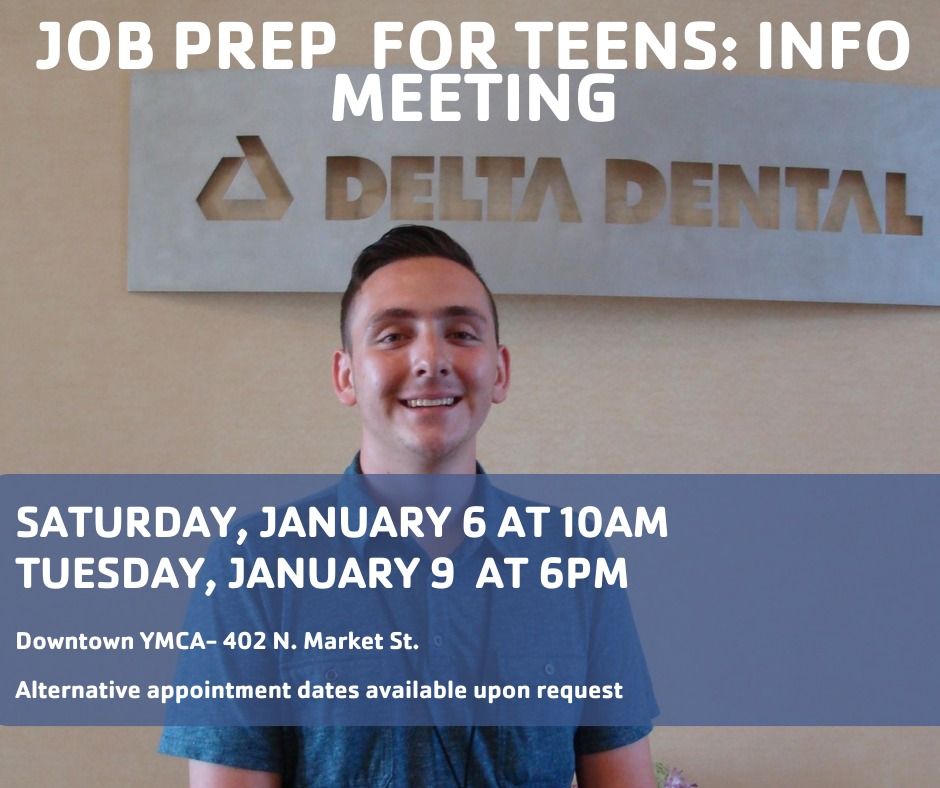 Job Prep Program for Teens: Info Night, Downtown YMCA (Robert D. Love ...