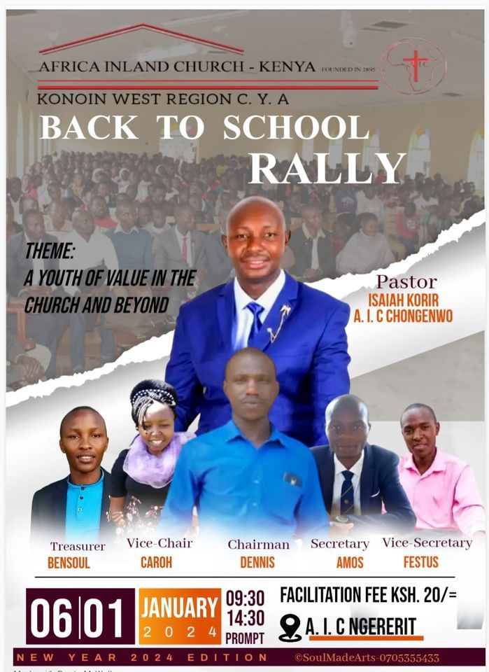 AIC KONOIN WEST REGION BACK TO SCHOOL RALLY , Aic Ngererit, Kisumu, 6 ...