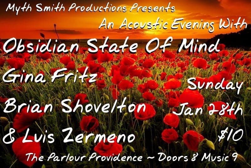 An Acoustic Evening With Obsidian State Of Mind, Gina Fritz, Brian ...