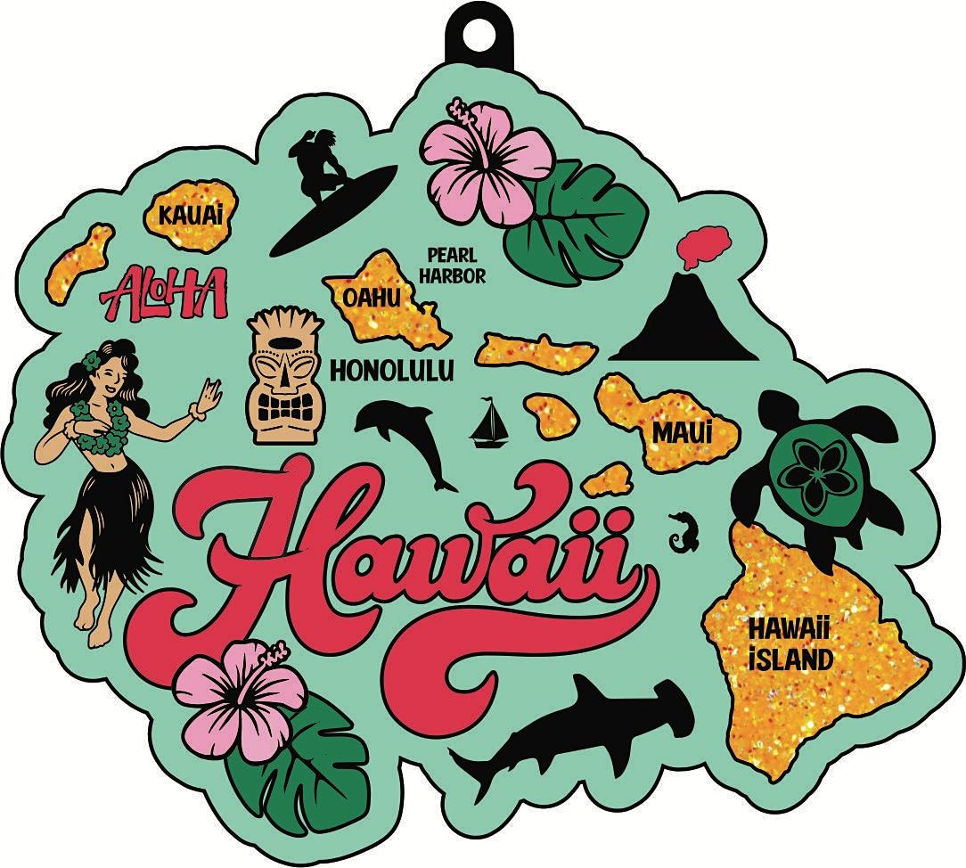 2021 Race Thru Hawaii 5K 10K 13.1 26.2 -Participate from Home Save $5 ...