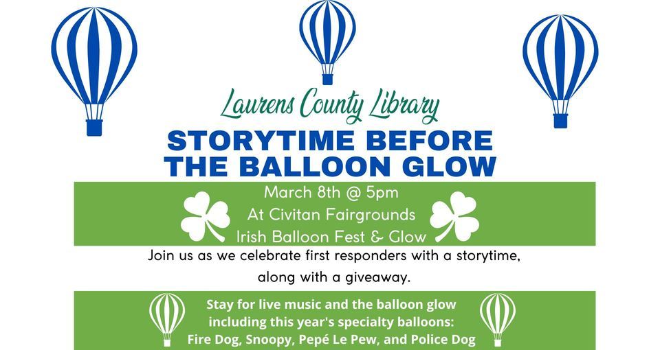 Storytime @ St. Patrick’s Balloon Fest & Glow, Dublin Civitan ...