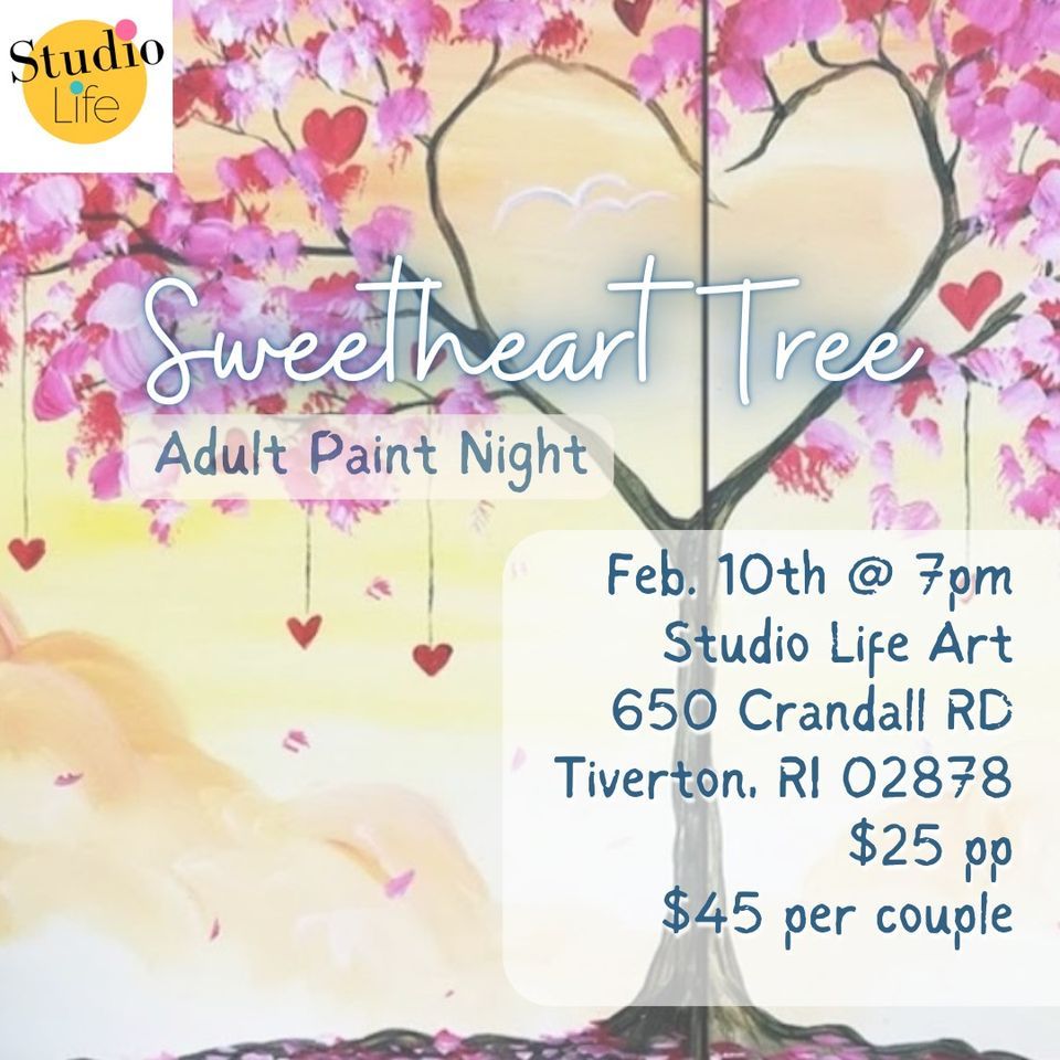 Adult Painterly Paint Night, Studio Life Art, Tiverton, February 10 ...