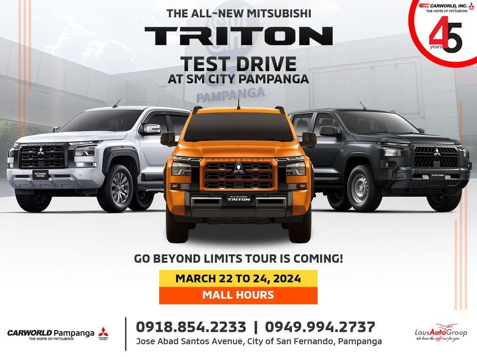 Test Drive Event at SM City Pampanga with Mitsubishi Triton, SM City ...