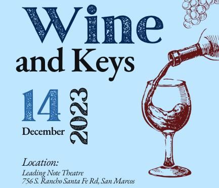 Wine and Keys - Adults Music Performance Nite, Leading Note Studios San ...