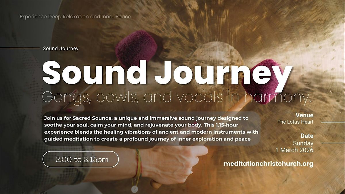 Sound Journey – A Live Immersive Experience, 363 St Asaph St ...