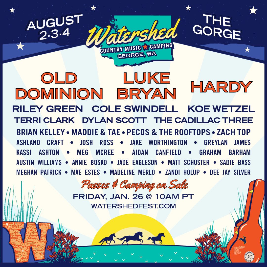 2025 Watershed Festival - Friday at Gorge Amphitheatre, Gorge ...