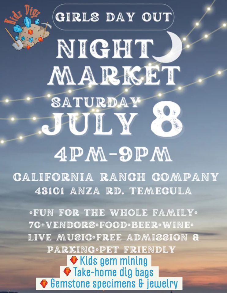 Kidz Digz at the Girls Day Out Night Market, CRC Ranch, Temecula, 8 ...
