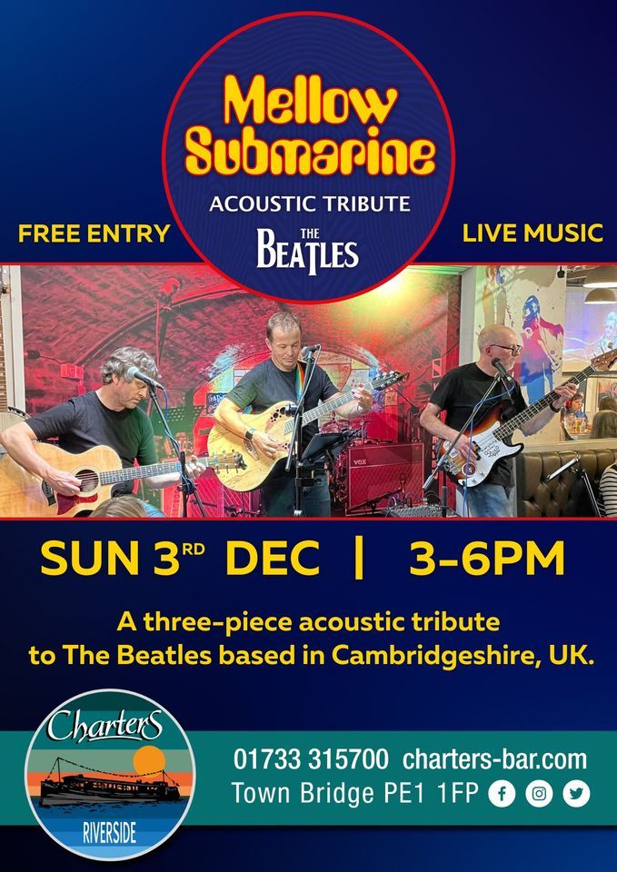 MELLOW SUBMARINE, Charters Bar, Peterborough, 3 December 2023 | AllEvents