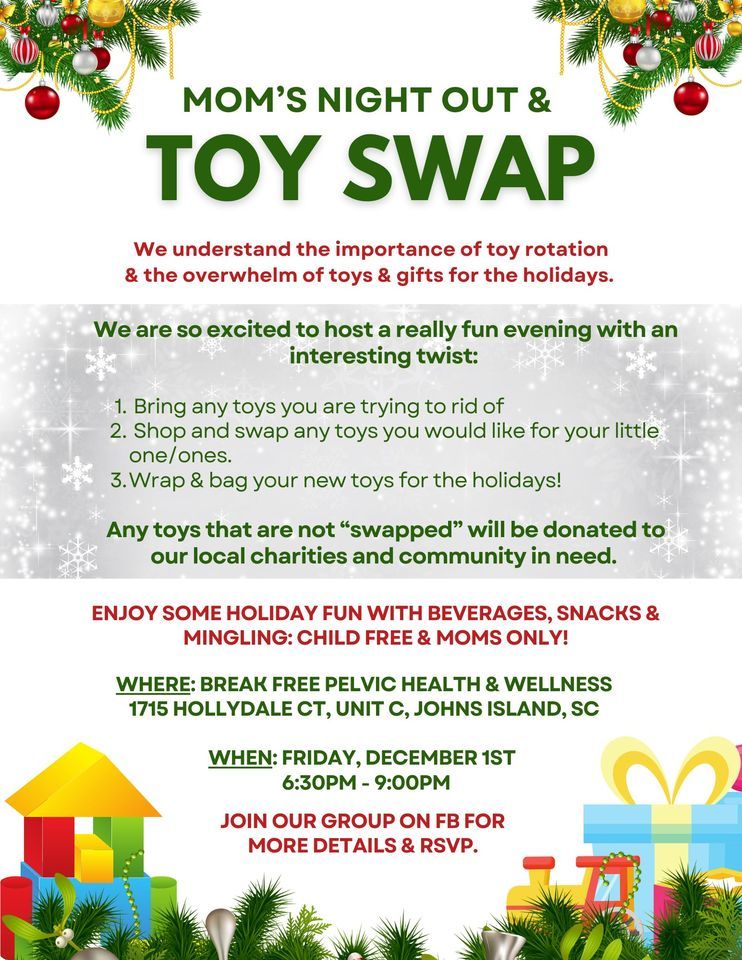 Moms Night Out & Toy Swap , John's Island, South Carolina, Charleston ...