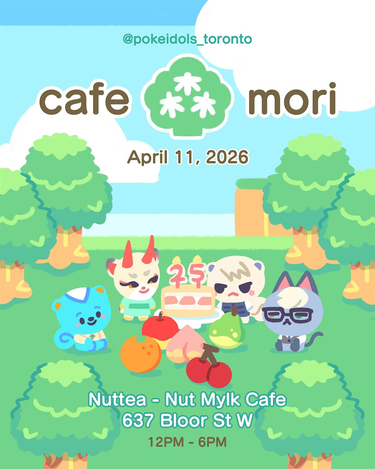 Mori Cafe - Animal Crossing 25th Anniversary Cupsleeve Event, Nuttea ...