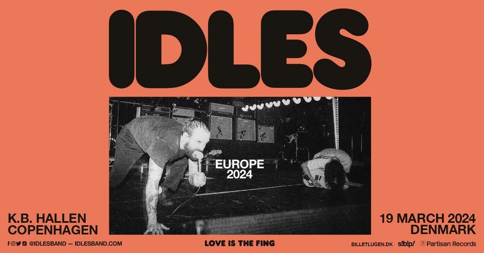 IDLES I Kobenhavn, K.B. Hallen, Frederiksberg, 19 March 2024 | AllEvents.in IDLES I Kobenhavn, K.B. Hallen, Frederiksberg, 19 March 2024 | AllEvents.in