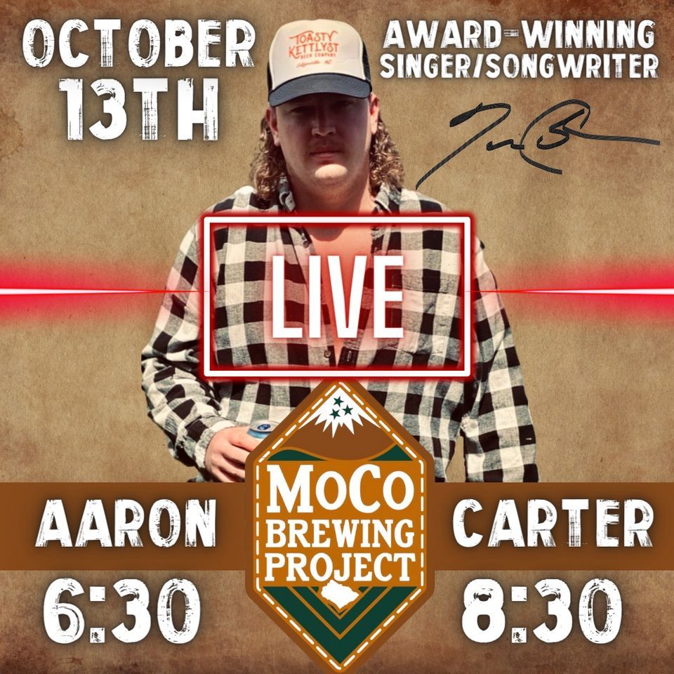 Aaron Carter LIVE at MoCo Brewing, MoCo Brewing Project, Wartburg, 13 October 2023 | AllEvents