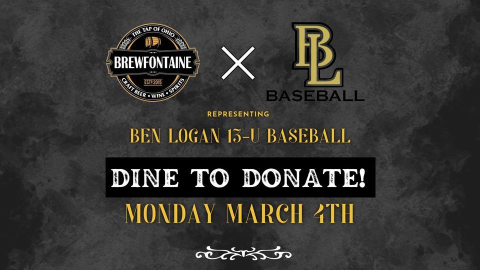 Dine To Donate Representing Ben Logan 13U Baseball, 211 S Main St ...
