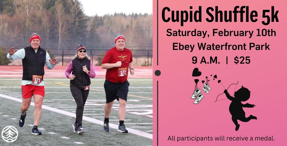 Cupid Shuffle 5k Fun Run, Ebey Waterfront Park, Marysville, 10 February ...