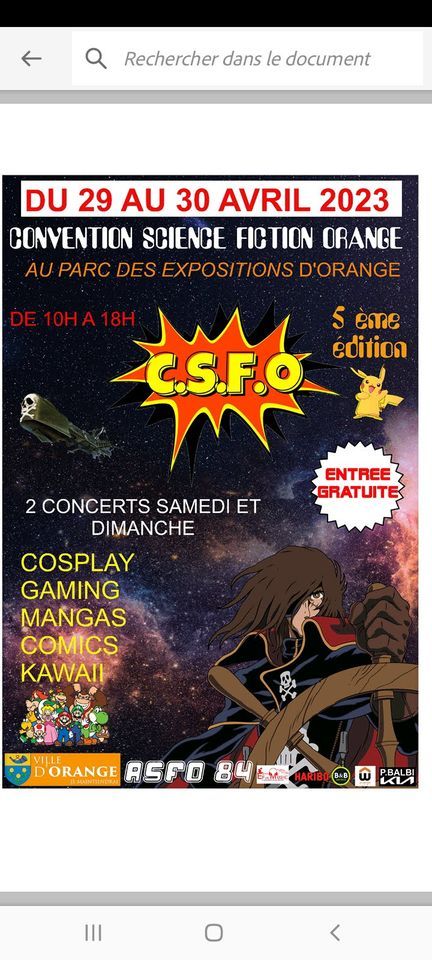 Csfo 2023, Parc des Expositions d'Orange, 29 April 2023 | AllEvents.in