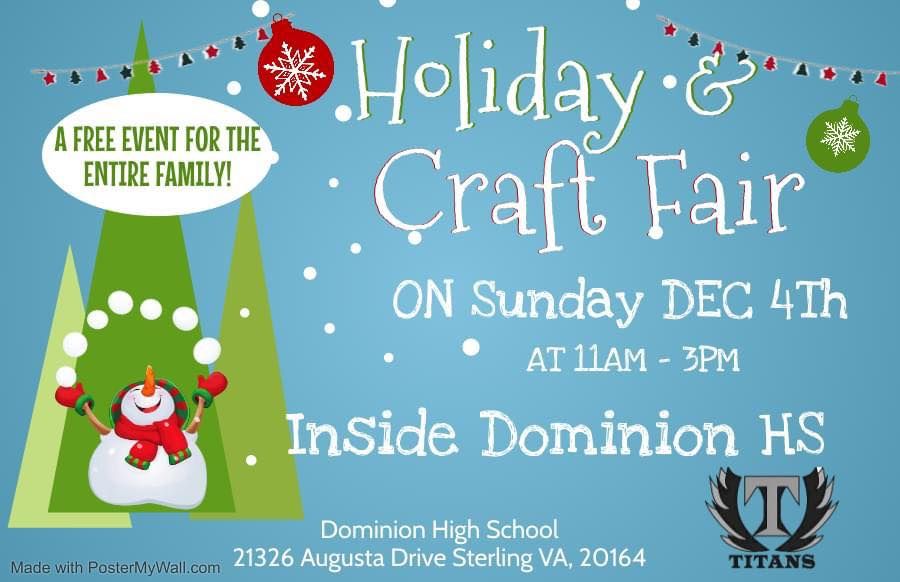 Dominion High School Holiday & Craft Fair, Dominion High School ATLAS ... Dominion High School Holiday & Craft Fair, Dominion High School ATLAS ...
