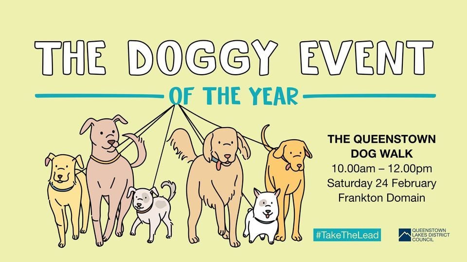 The Queenstown Dog Walk, Frankton Domain, Queenstown, February 24 2024 ...